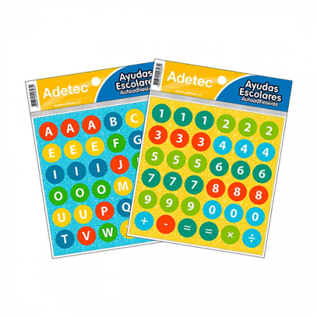 Stikers letras y números adhesivos